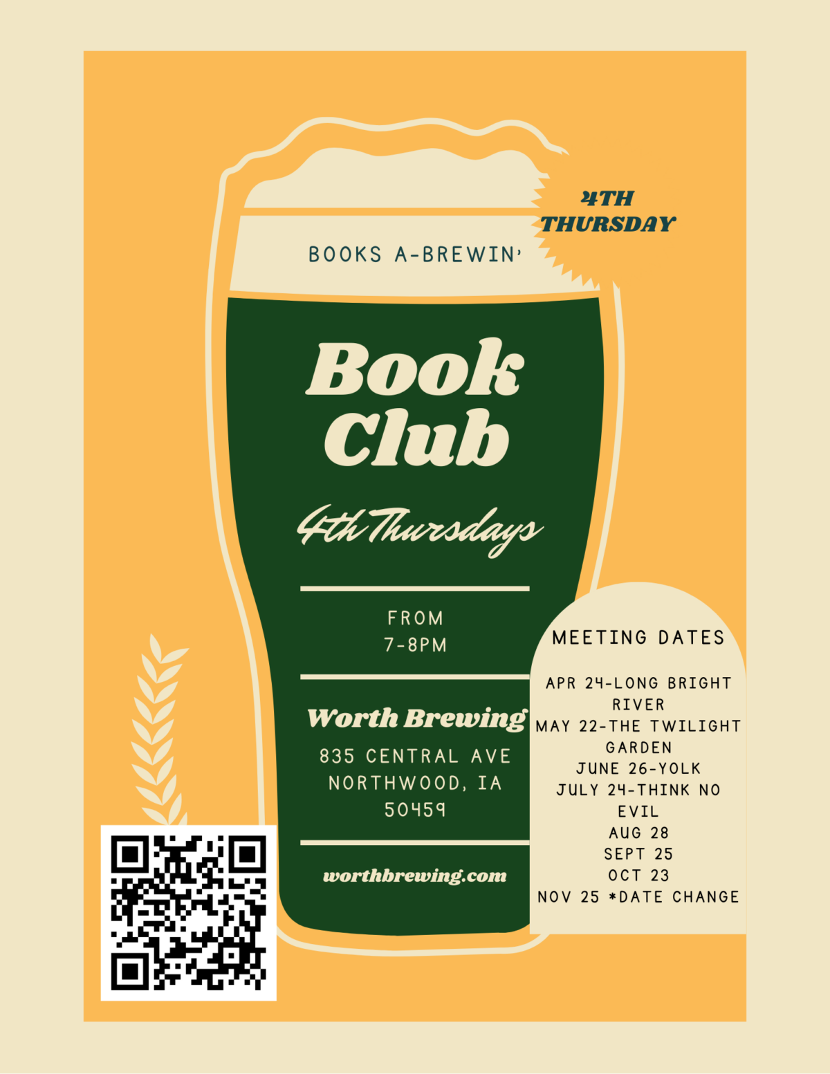 Events Menus – Worth Brewing